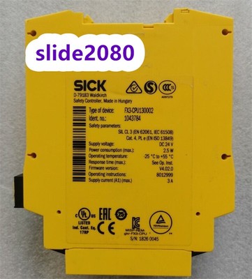 Sick FX3-CPU130002 Safety Relay V4 FX3-CPU130002 New In Box FX3 ...