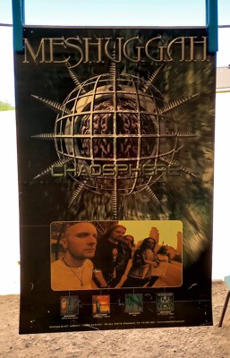 Meshuggah Chaosphere Album Promo poster 11 x 17 Used Nuclear Blast ...