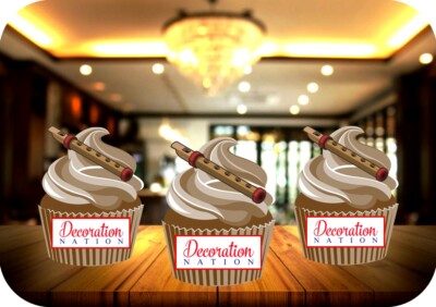 Musical Recorder 12 Edible STANDUP Cake Toppers Decoration Birthday ...