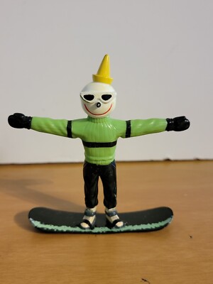 Jack in the Box Restaurant Jack Snow Boarder 4in. Action Figure Bendie ...