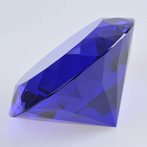 200mm Huge Blue Crystal Diamond Paperweight Wedding Centerpieces Gifts ...