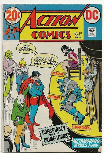 ACTION COMICS NO. 417, OCT. 1972 w/METAMORPHO, BRAINIAC, ETC.../ 2.5 ...