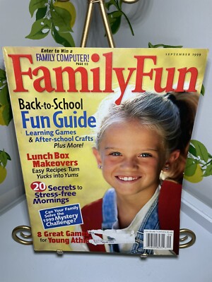 Family Fun Magazine September 1999 Back To School Fun Guide | eBay