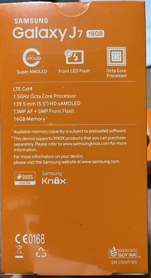 Ex-Display Boxed 16GB 4G Samsung Galaxy J7 SM-J700 Dual SIM FREE ...