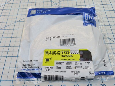 GM 97223686 Thermostat Housing Gasket Factory Sealed General Motors | eBay