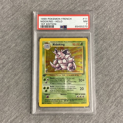 1999 Pokemon French #11 Nidoking-Holo 1st Edition PSA 7 NM 11/102 | eBay