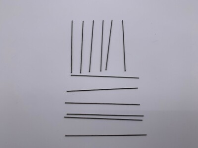 Royal .029" x 2-1/2" Long Bevel Headed Punches, Tool Steel, Lot Of 12 ...