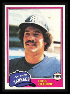Rick Cerone 1981 Topps #335 New York Yankees | eBay
