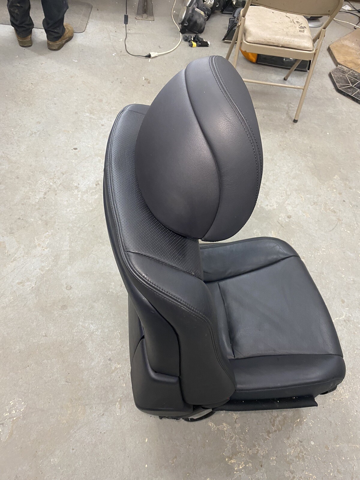 2007-2009 Lexus LS460 LS460L LS600 Driver Front Seat Black Leather OEM ...