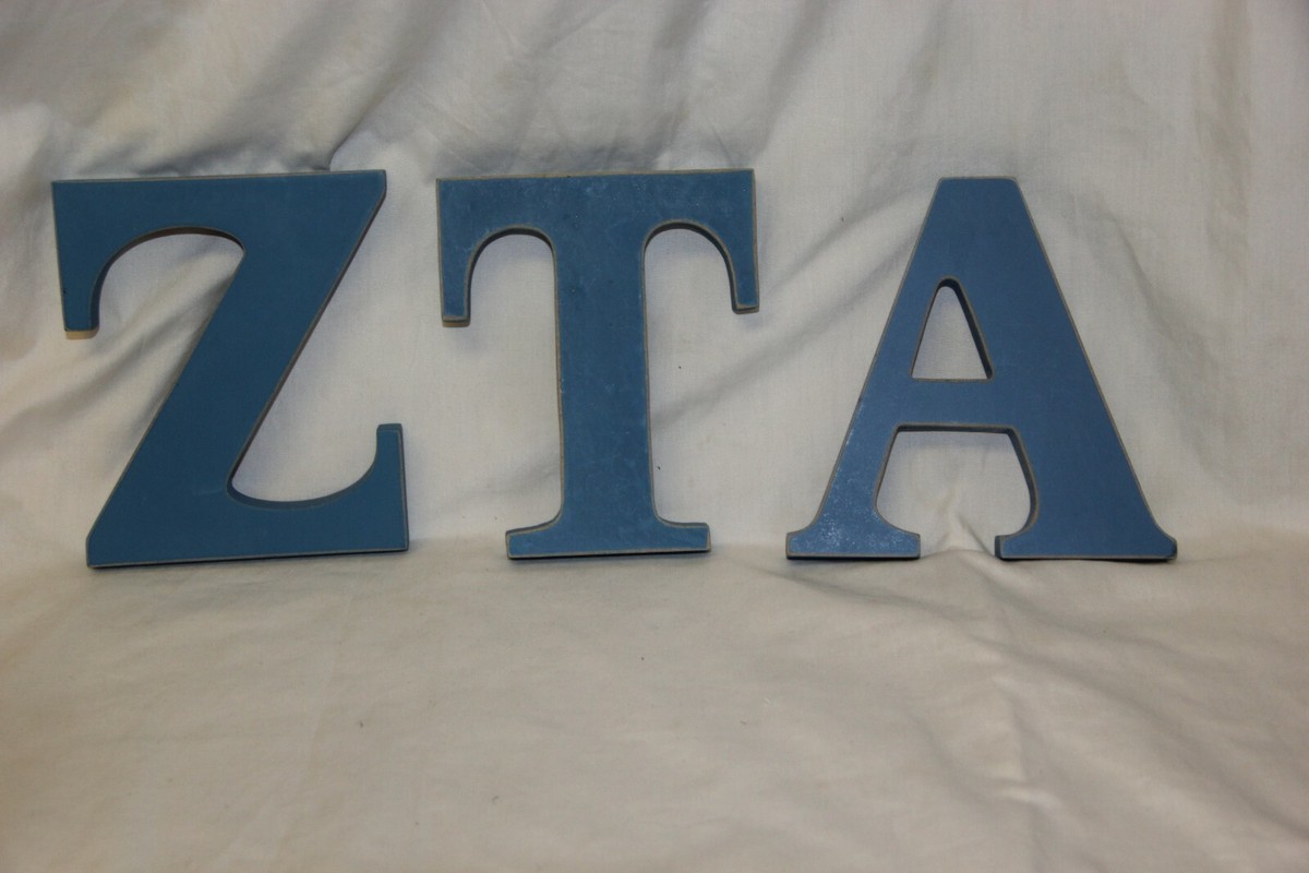 Zeta Tau Alpha Letters Zeta Tau Alpha Custom Sorority Name Tags And