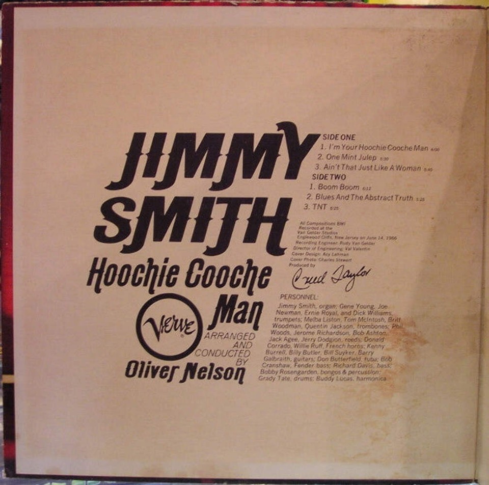 Jimmy Smith Arranged And Conducted By Oliver Nelson - Hoochie Cooche ...