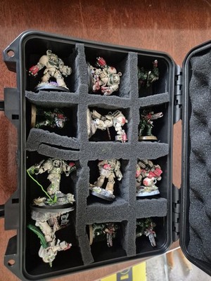 Space marine Dark Angels combat patrol Army Warhammer 40k + Carry Case ...