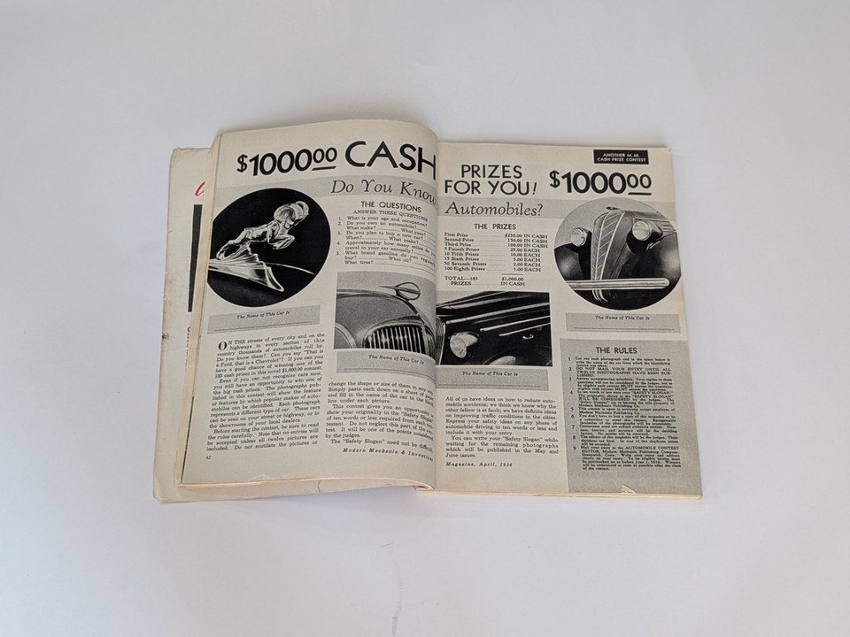 Modern Mechanix and Inventions April 1936 - vintage ads depression era ...