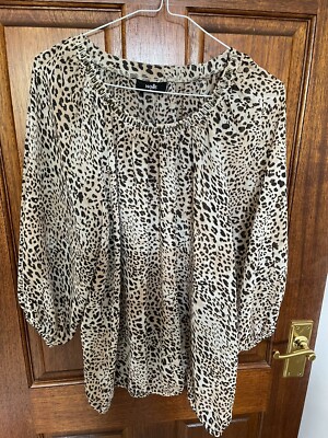 Wallis Ladies Leopard Print Top Size M | eBay UK