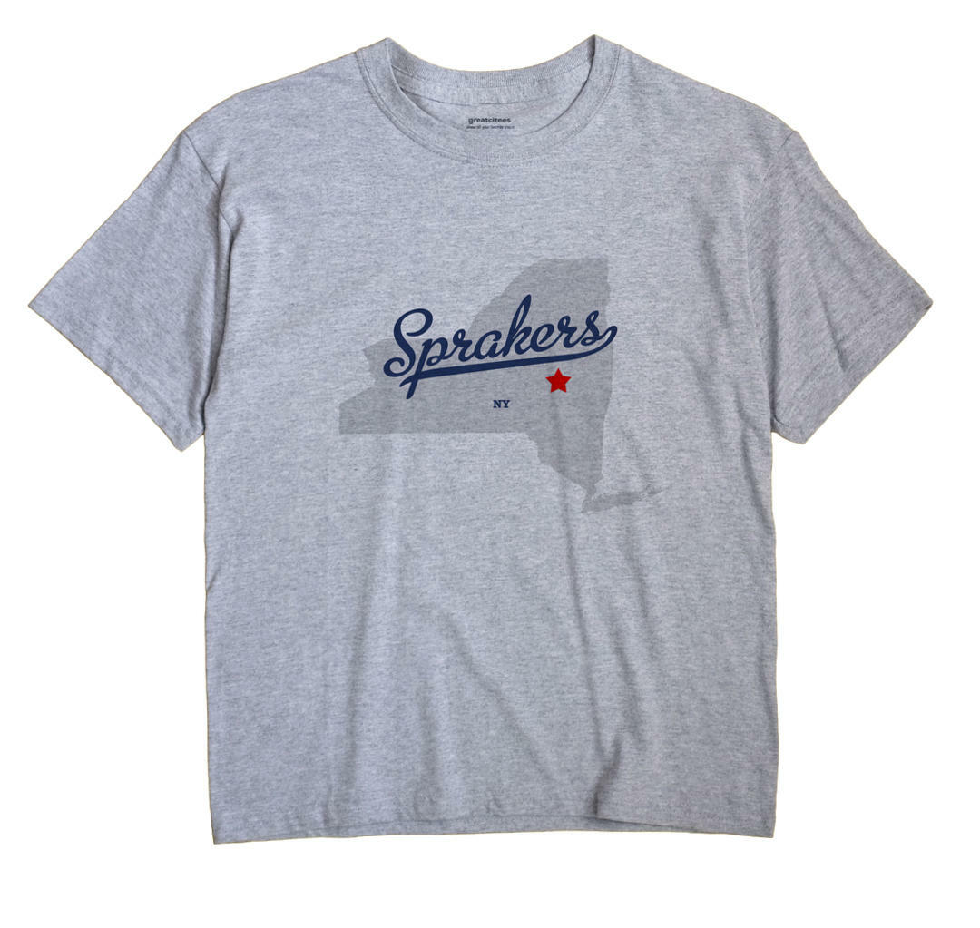 Sprakers New York NY T-Shirt MAP | eBay