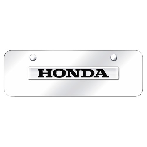 Mini License Plate Chrome for Honda Name on Chrome [Officially Licensed ...
