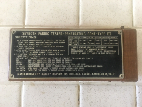 SEYBOTH FABRIC TESTER PENETRATING CONE TYPE III LANGLEY CORP | eBay