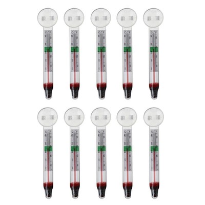 10-Pack Aquarium Floating Fish for Thermometers with Suction Cu | eBay