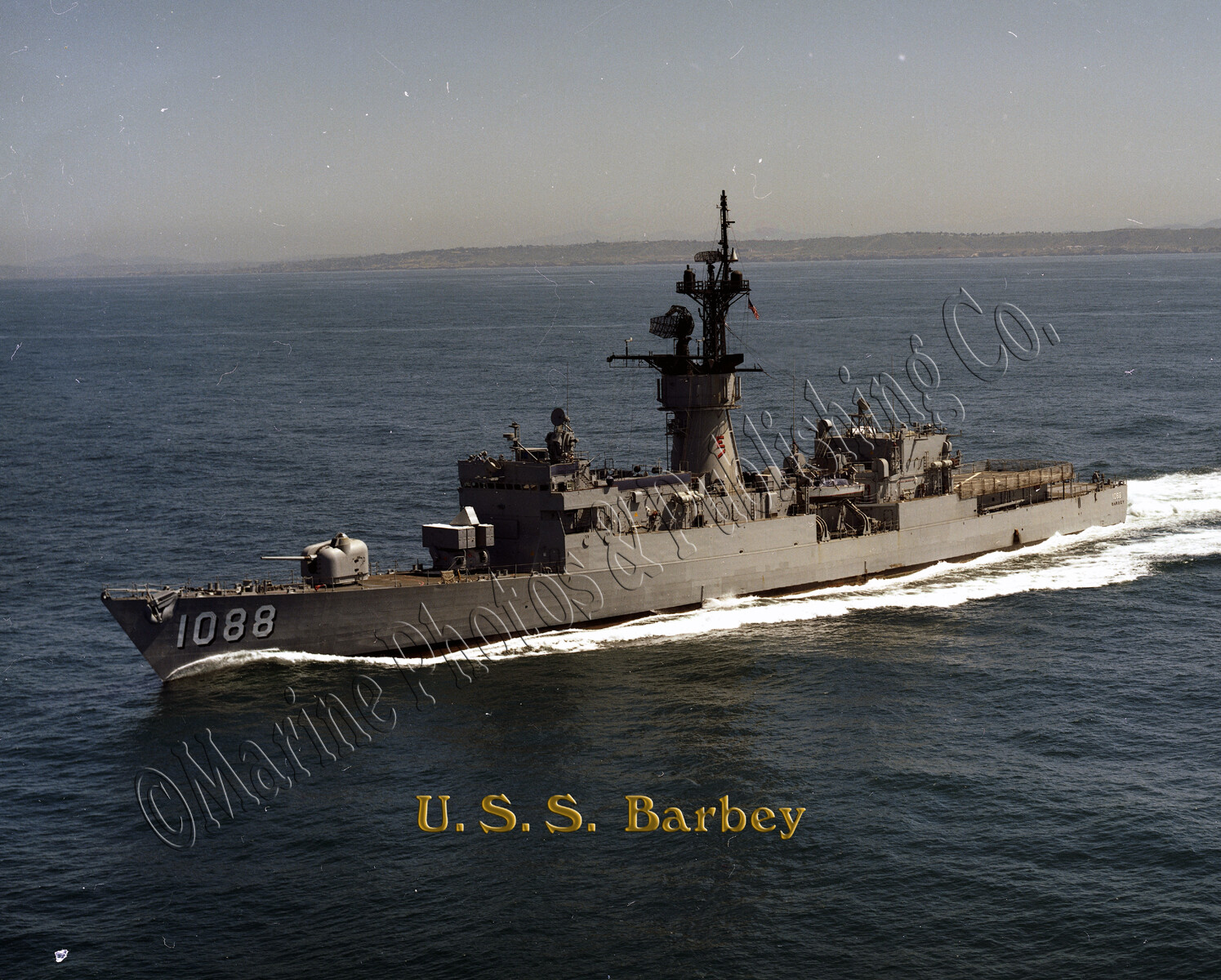 USS BARBEY FF 1088 Personalized Navy Ship Photo on Canvas Print | eBay