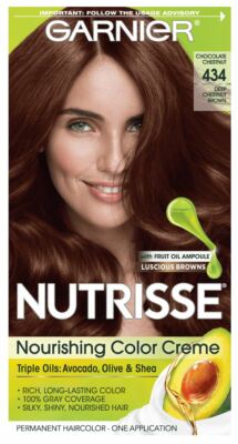 Garnier Nutrisse Permanent Nourishing Color, Deep Chestnut Brown [434 ...
