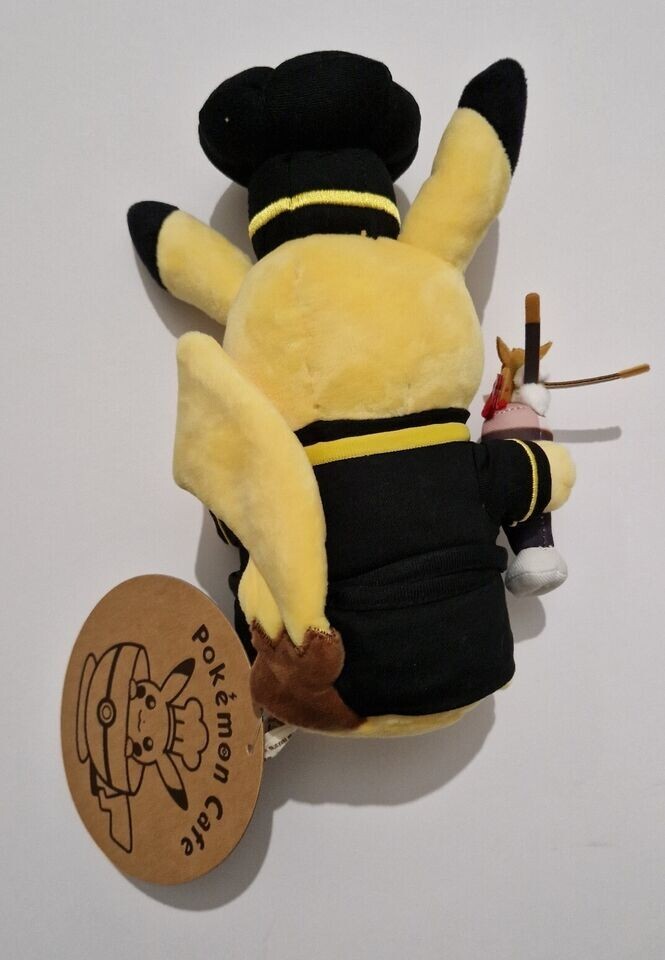 Official Pikachu Plush Pastry Chef Pokemon Cafe Japan Doll Soft Toy ...