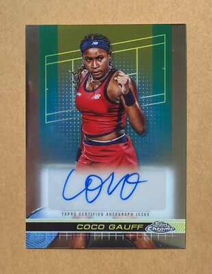 2024 Topps Chrome Tennis #AIV-CGF Coco Gauff Image Variation Autograph ...