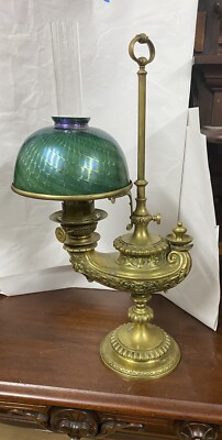BRASS OIL STUDENT LAMP | eBay