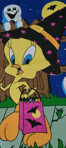 Tweety Bird Halloween Yard House Garden Flag Banner Ghost Fall Looney ...