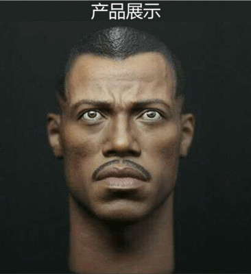1/6 Blade Warrior Wesley Snipes Head Carving Sculpt Model for 12 ...