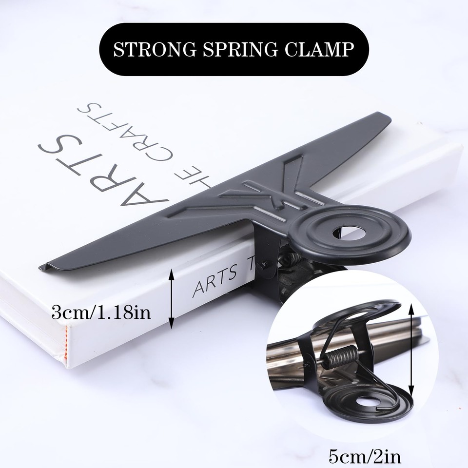 Extra Large Bulldog Clips, 5 Pack Metal Binder Clips Jumbo 7.9 Inches ...