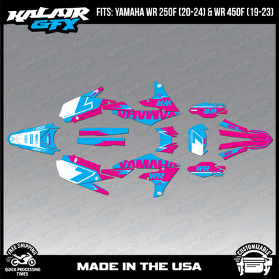 Graphics Kit for Yamaha WR250F 2020-2024 and WR450F 2019-23 Legend ...
