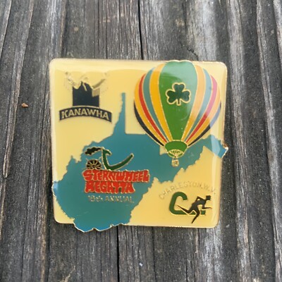 1988 Charleston WV Sternwheel Regatta 18 Stone & Thomas Pin Kanawha ...