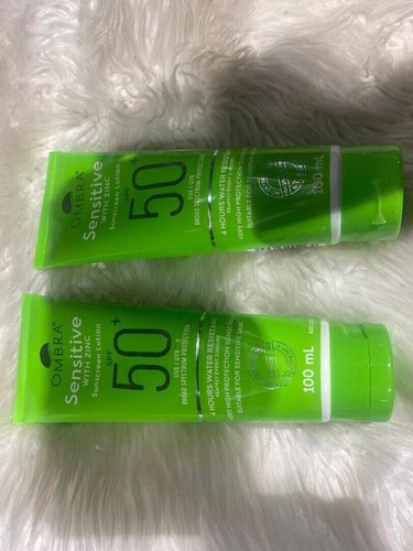 Extra Gift RRP $100 = 3 x OMBRA Sensitive SPF 50 +SUN CREEN LOTION 100G ...