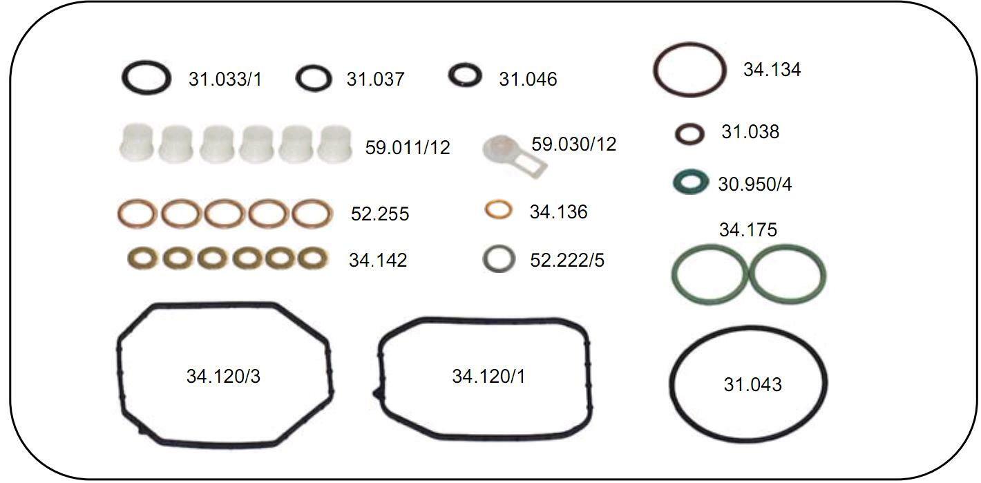 BOSCH INJECTION PUMP SEAL KIT STAR 31542 /2467010003 | eBay