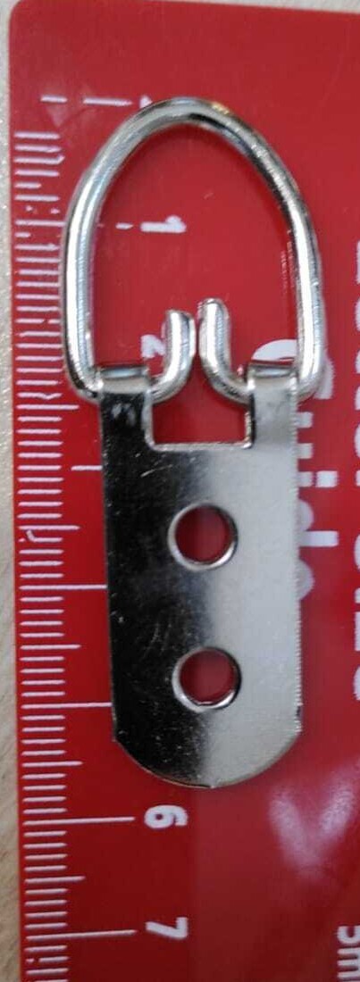 BRASS HEAVY DUTY D RING HANGER 58mm / 2.3" 20kg MIRROR PICTURE HOOK ...