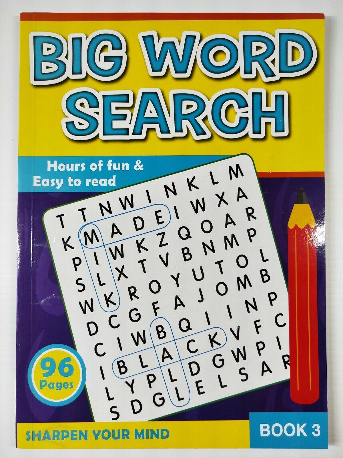 Big Word Search Books Puzzle Find Game Large Print Puzzles Brain Book ...