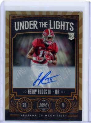 2020 Panini Legacy Under the Lights Bronze Auto RC HENRY RUGGS III 94/ ...