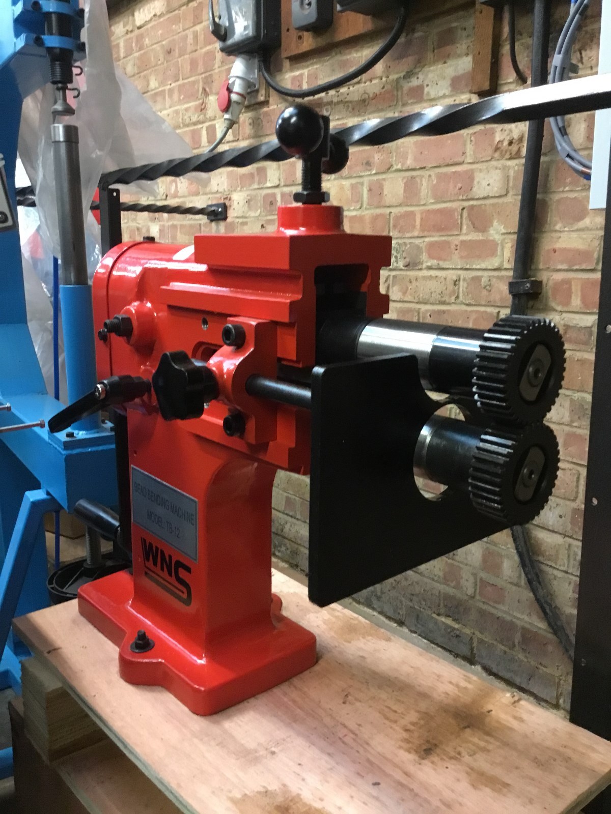 Hand Swager Swaging Rotary Jenny Bead Former Roller Machine 200mm x1 ...