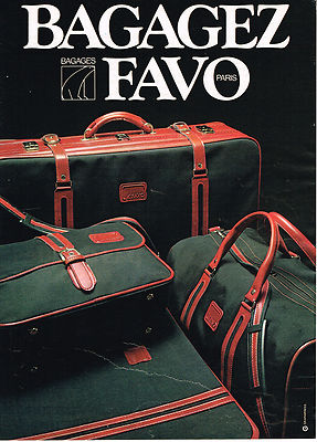 PUBLICITE ADVERTISING 114 1980 FAVO bagages valises | eBay