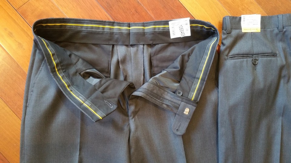 Hickey Freeman Gray Beacon Fit Traveler Suit - Size 41 R - Extra Set of ...