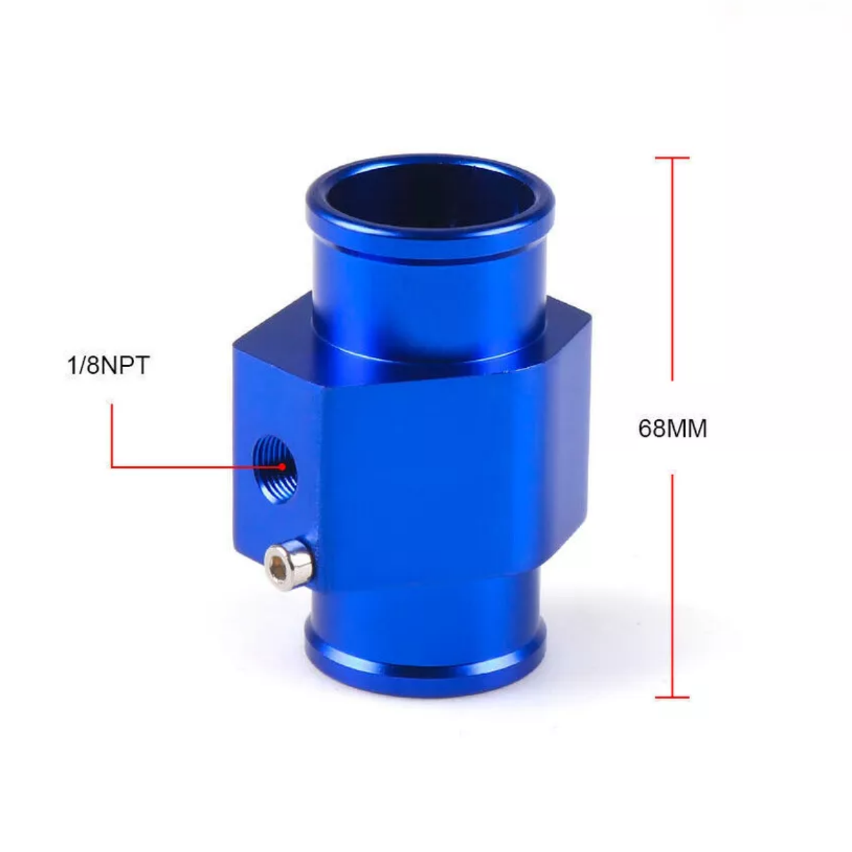 32mm Blue Water Temp Temperature Joint Pipe Sensor Gauge Radiator Hose ...