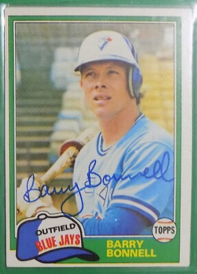 Barry Bonnell Atlanta Braves 1981 Autographed Card | eBay