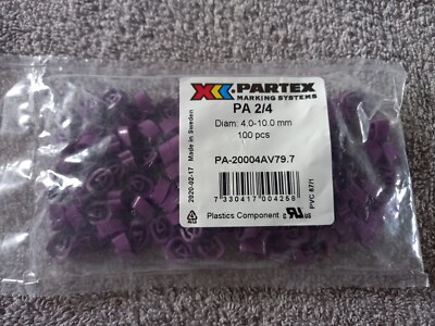 Partex PA 2/4 Cable Markers - Numbers 7 (200 Pieces) | eBay UK