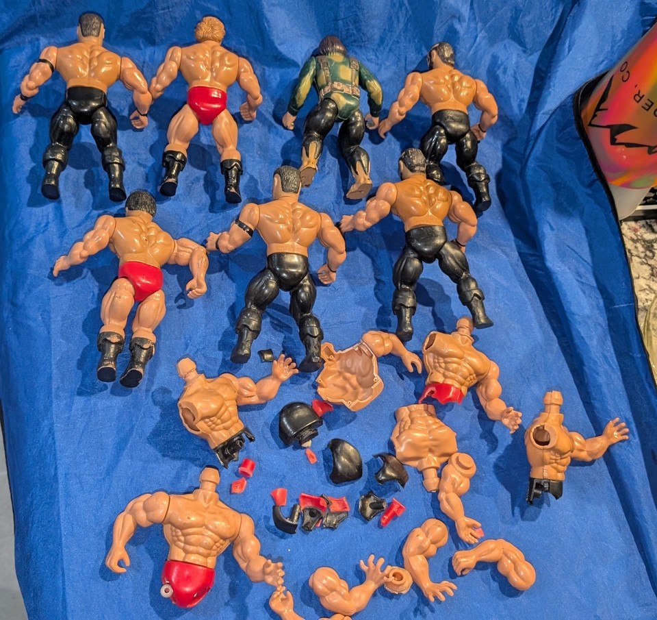 Seven (7) 1982-1985 Remco 5.5" figures & more (AWA wrestling & Sgt ...