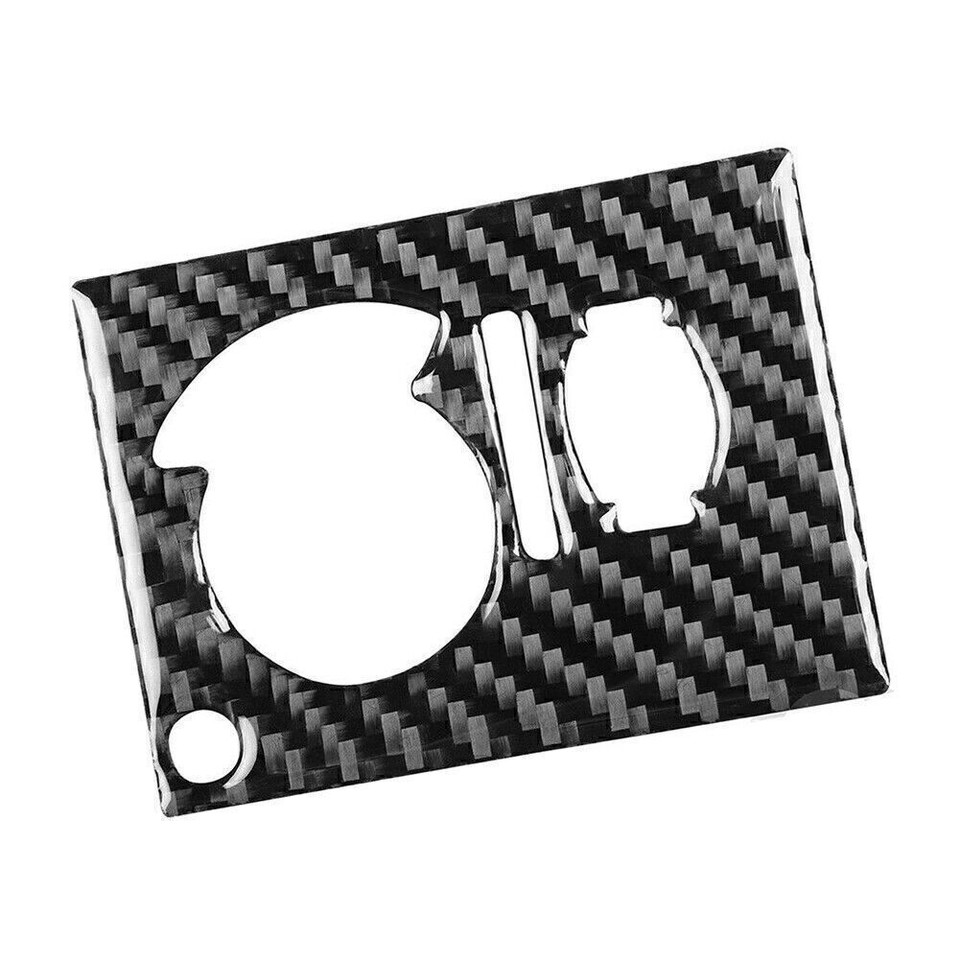 Kohlefaser Scheinwerferschalter Panel Rahmenabdeckung für Dodge ...