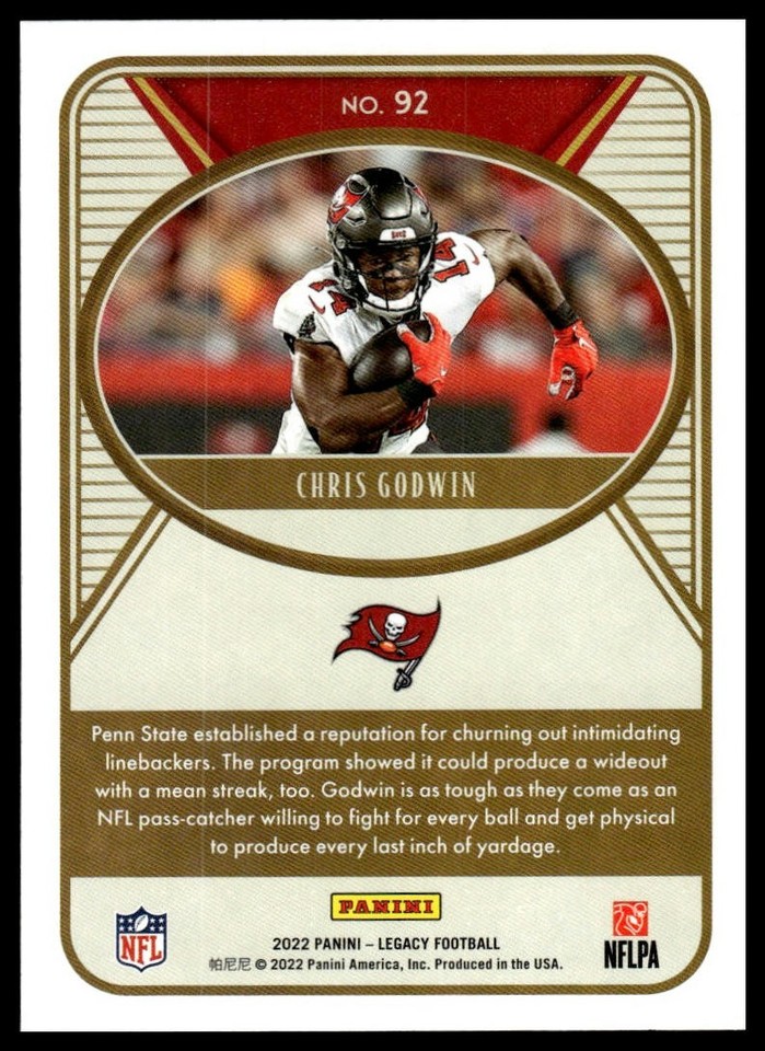 2022 Panini Legacy Chris Godwin #92 | eBay