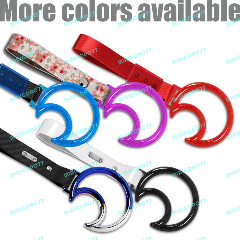 Car Accs JDM Moon Shape TSURIKAWA Burnt Blue Ring Green Waves Nylon ...