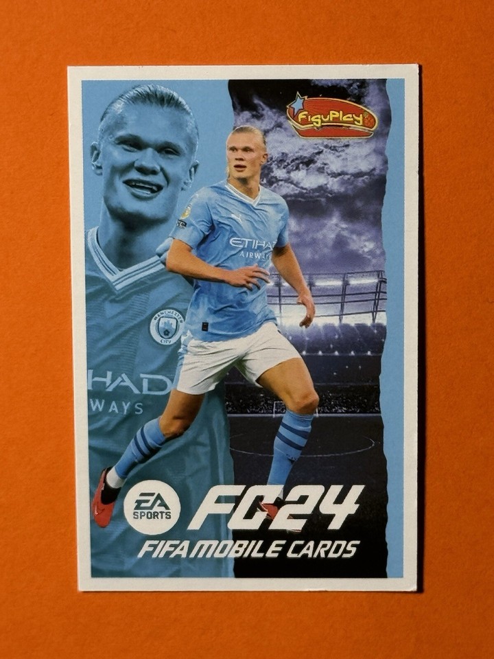 Herling Halland Holo Manchester City FC 24 FIFA Mobile Cards Figuplay ...
