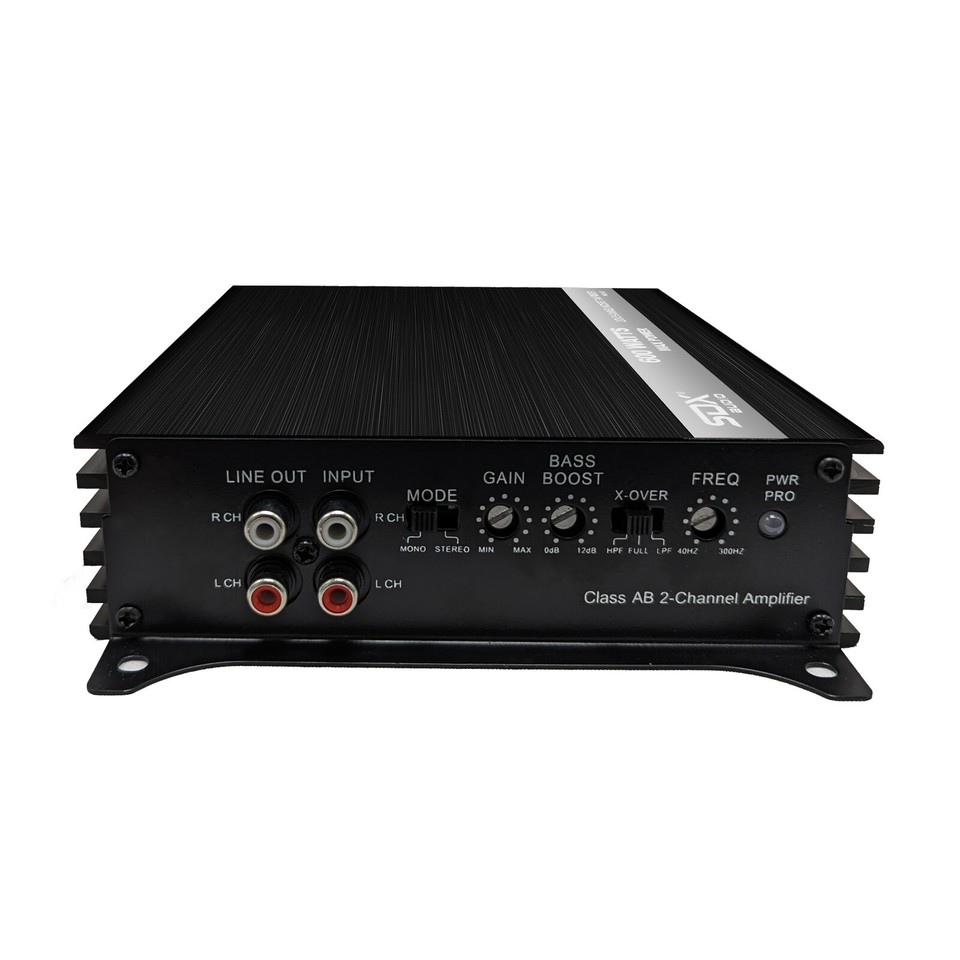 SDX Audio 600 Watt 2-Channel to Mono Amplifier Car Stereo Bridgeable ...