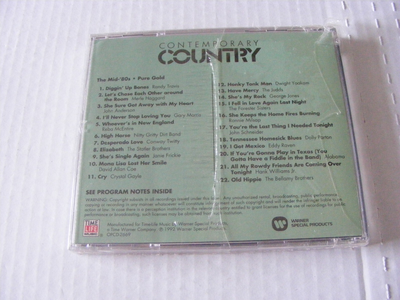 Contemporary Country "The Early '70s" & "The Mid '80'S Pure Gold" 2 CD ...